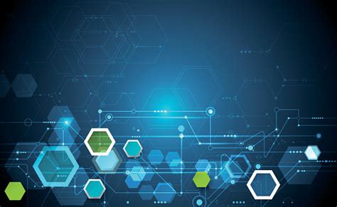 벡터 일러스트레이션 회로 기판 및 3d 용지 육각형 육각형에 대한 스톡 벡터 아트 및 기타 이미지 육각형 파란색 0명 Istock