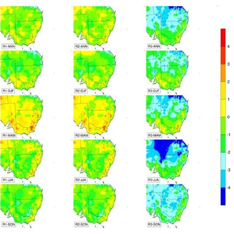 Annual And Seasonally Biases Of Minimum Temperature Tmin Of Access 1 3