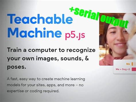 Github Alankrantasteachablemachine P5js Serialport Run Local Teachable Machine Image