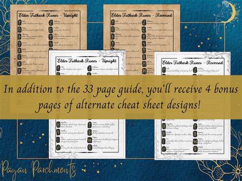 Ultimate Rune Guide Runes Grimoire Printable Rune Cheat Sheets Norse