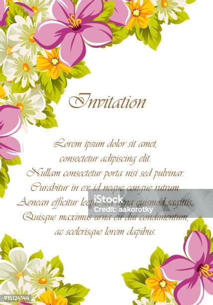 아름 다운 꽃에서 텍스트 프레임입니다 디자인 엽서 인사말 초대장 생일 결혼 발렌타인 파티 휴일 축 하에 대 한 0명에 대한 스톡 벡터 아트 및 기타 이미지 Istock