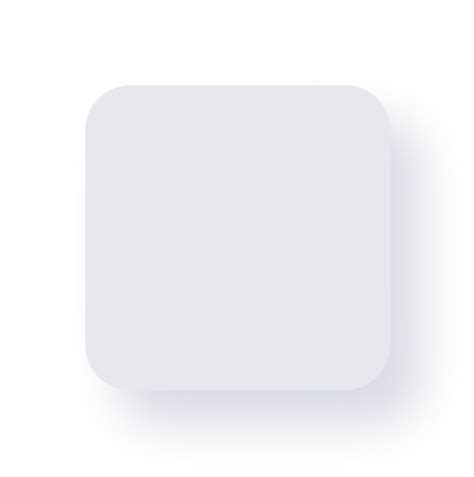 Neumorphic Square Button 11888101 Png
