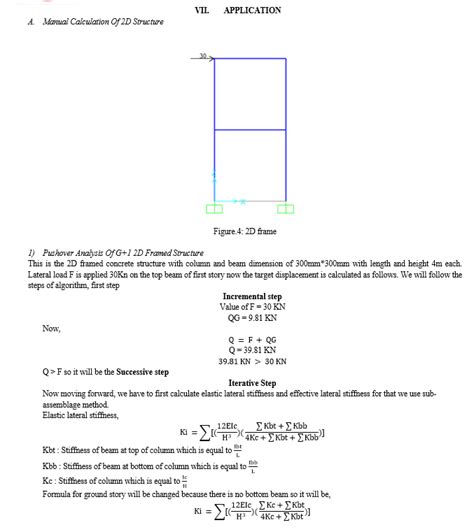 Constant Displacement Iteration Algorithm For Non Linear Static