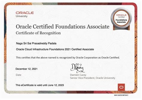 Naga Sri Sai Prasadreddy Padala On Linkedin Oracle Kluniversity Klcse