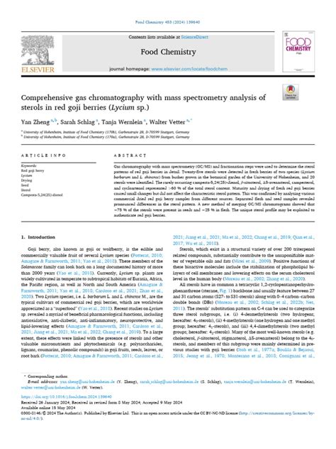 Comprehensive Gas Chromatography With Mass Spectrometry Analysis Of Pdf Gas Chromatography
