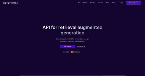 Superpowered Ai Api For Retrieval Augmented Generation