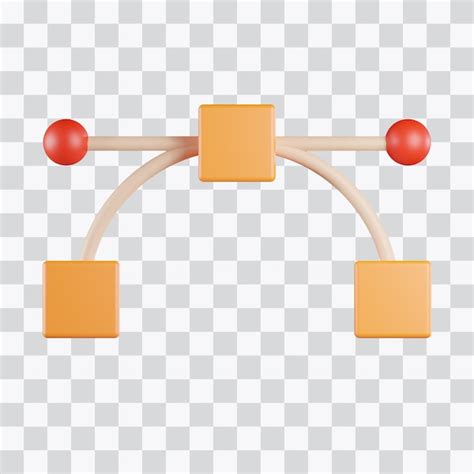 premium psd curve vector path 3d icon