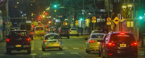 Urban Street Night Scene Ushuaia Argentina Editorial Stock Photo