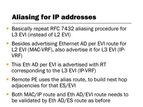 draft sajassi bess evpn ip aliasing 00 txt ppt download