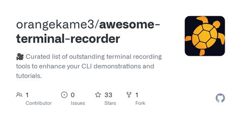 GitHub Orangekame Awesome Terminal Recorder Curated List Of Outstanding Terminal Recording