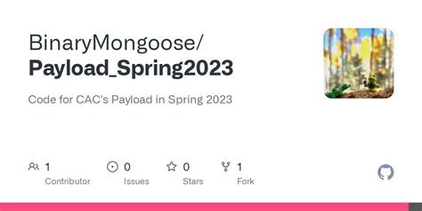 Github Binarymongoosepayloadspring2023 Code For Cacs Payload In