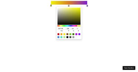 React Linear Gradient Picker Examples Codesandbox