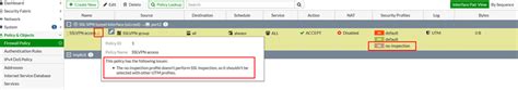 Technical Tip Firewall Policy Sslssh Inspection Fortinet Community