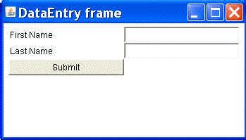 Simple Form In Java