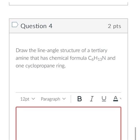 Solved Question 4 2 pts Draw the line-angle structure of a | Chegg.com