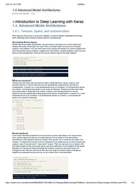 Keras1 14 Advanced Model Architectures Pdf Tensor Applied
