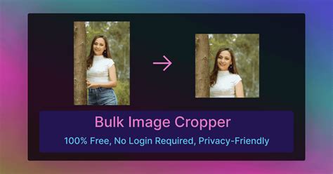 Bulk Image Cropper 100 Free No Login Privacy Friendly