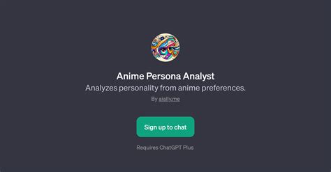 Anime Persona Analyst Anime Personality Analysis Taaft