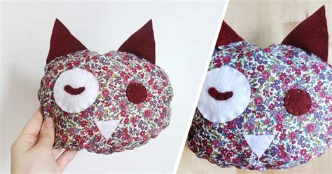 Cute Cat Cushion Petit Fernand UK