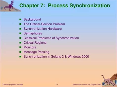 ppt chapter 7 process synchronization powerpoint presentation free