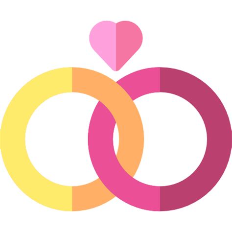 Anillos De Boda Icono Gratis