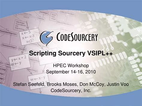 ppt scripting sourcery vsipl powerpoint presentation free download