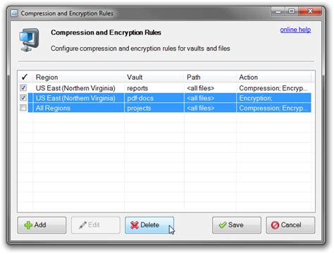 Configuring Compression And Encryption Rules How To Compress And Encrypt Files Before Uploading