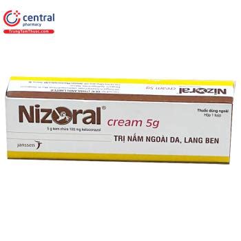 CHÍNH HÃNG Thuốc Nizoral Cream 5g đánh bay hắc lào lang ben nấm