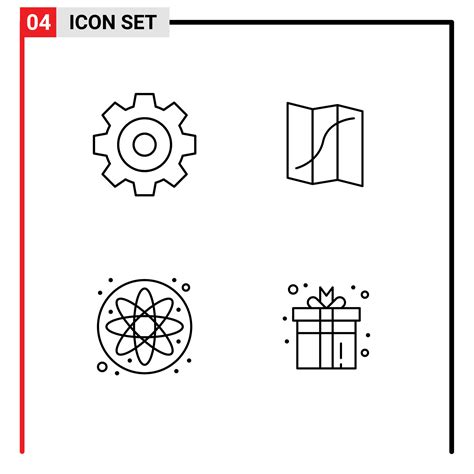 User Interface Pack Of 4 Basic Filledline Flat Colors Of Create Science Map Pin Box Editable