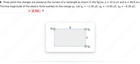 solved 6 two point like charges are placed at the corners
