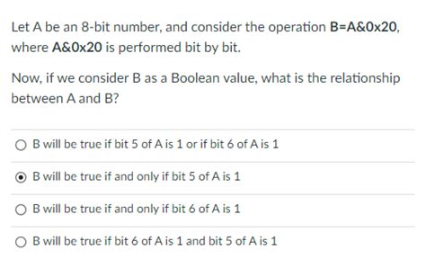 Solved Let A Be An Bit Number And Consider The Operation Chegg