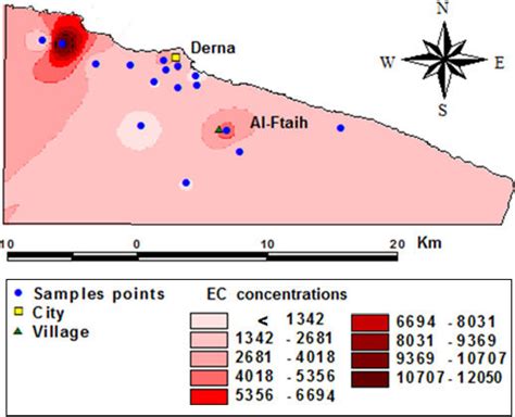 The Spatial Distribution Of Ec Download Scientific Diagram