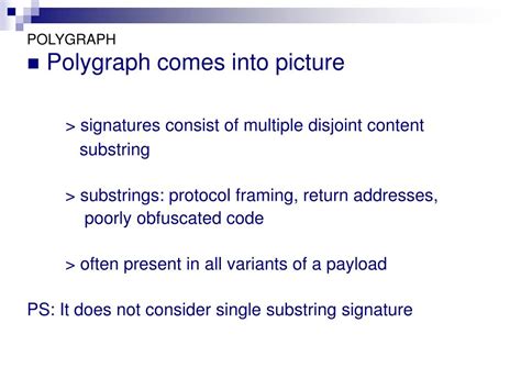 ppt polygraph automatically generating signatures for polymorphic