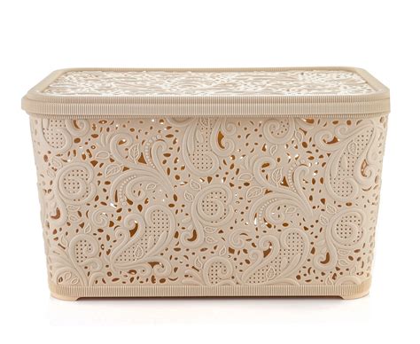 Кошик з кришкою ажурний 30 4х20 5х17 5 см 7 5 л в асортименті 34856 купити за найнижчою