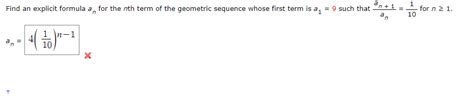 Solved Find An Explicit Formula An For The Nth Term Of The