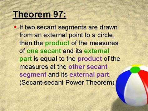 The Power Theorems Lesson 10 8 Theorem 95
