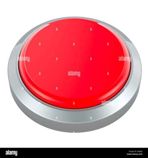 Red Web Push Button D Rendering Isolated On White Background Stock Photo Alamy