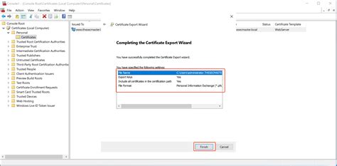 Export Certificate With Private Key On Windows Server