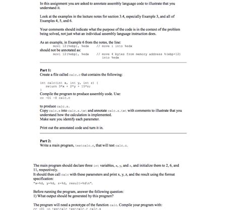 Solved In This Assignment You Are Asked To Annotate Assembly