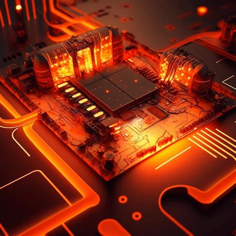 Premium Ai Image Futuristic Printed Circuit Board Pcb Showcases Advanced Technology