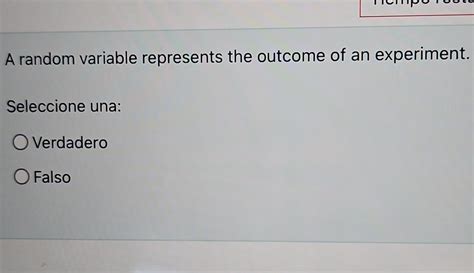 solved a random variable represents the outcome of an
