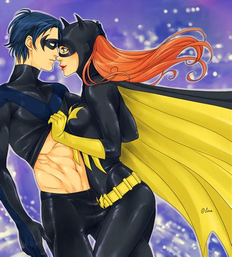Nightwing And Batgirl By Linart On Deviantart