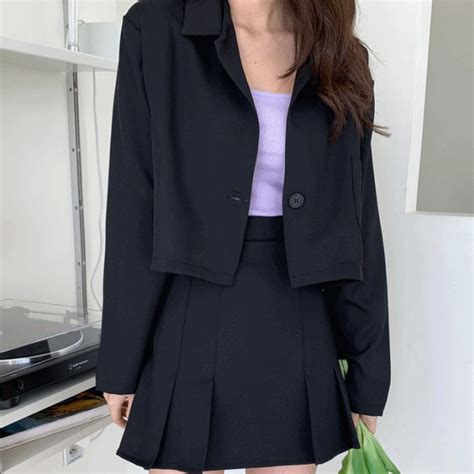 유미스토리 당일배송 무배 베이직 와이드 카라넥 크롭 오버핏 긴팔 여름 블레이저 숏 자켓 2c 퀄팅자켓 퍼자켓 볼레로자켓