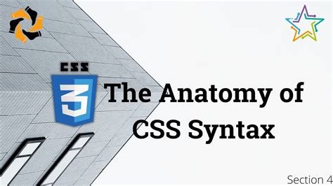 The Anatomy Of Css Syntax Youtube