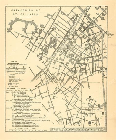 Rome Italy 1881 Catacombs Of Callixtus Wardmaps Llc
