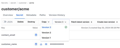 Versioned Keyvalue Secrets Engine Vault Hashicorp Developer