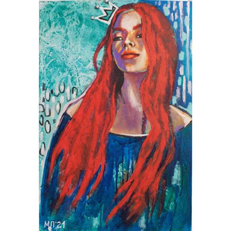 Купить картину Девушка с красными волосами в Москве от художника Marina Letti