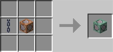 Chain Command Block Crafting Recipe Minecraft Data Pack