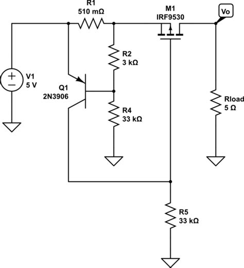 How To Calculate This Current Limit Circuit Electrical Engineering