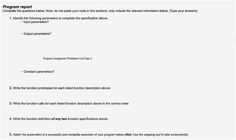 Solved Problem Specification Programming Exercises Chapter